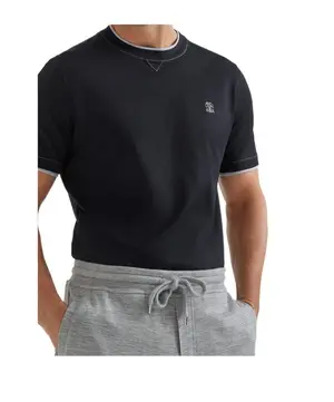 Brunello Cucinelli Logo Embroidered Layered T-shirt - No