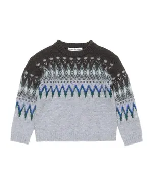 ACNE STUDIOS Acne Studios Crewneck Knitted Top With Nordic Patterns