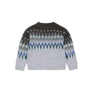 Acne Studios Crewneck Knitted Top With Nordic Patterns