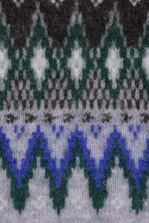 Acne Studios Crewneck Knitted Top With Nordic Patterns