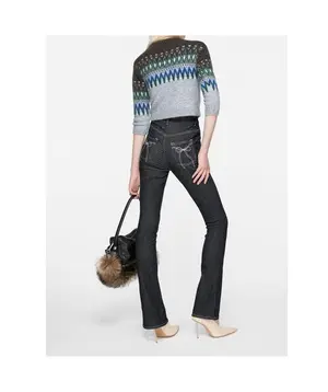 Acne Studios Crewneck Knitted Top With Nordic Patterns