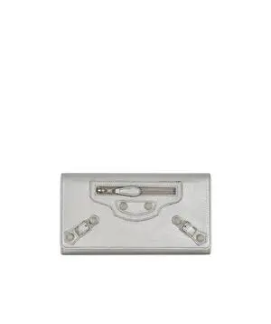 Balenciaga Logo Wallet - Gray