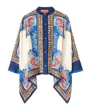La DoubleJ Printed Shirt - Blue