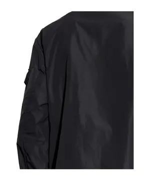 Moncler Sayan Logo Patch Zip-up Jacket - Black
