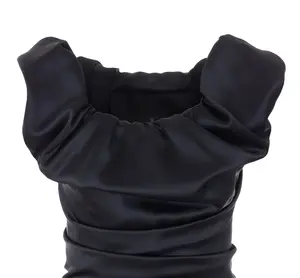 VIVIENNE WESTWOOD Ginnie Top Draped Round Neck Sleeveless - Black