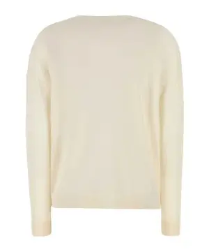 Co Long-sleeved V-neck Pullover - Ivory
