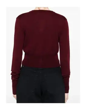 VIVIENNE WESTWOOD Orb Embroidered Cropped Cardigan
