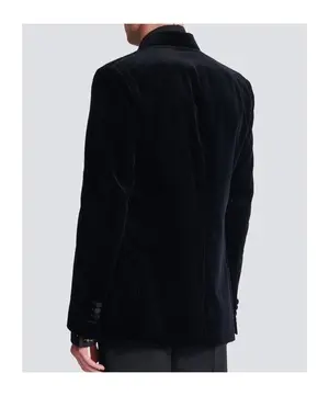 Balmain Velvet And Satin 1-button Blazer