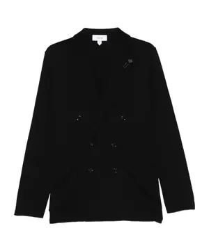 LARDINI Double-breasted Blazer - Black