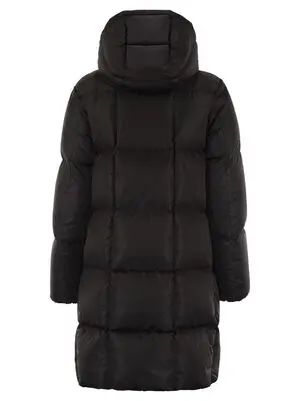Moncler Logo Patch Quilted Hooded Jacket