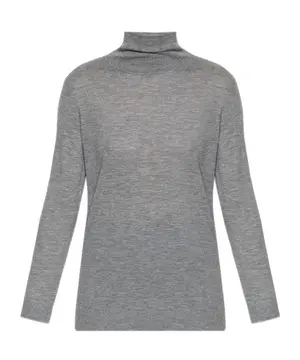 LISA YANG Danette Turtleneck Knitted Jumper - Gray