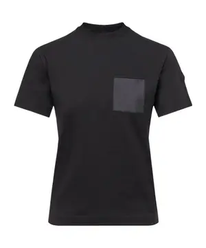Moncler Pleated Pocket Crewneck T-shirt - Black
