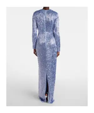 Erdem Draped Embellished Gown