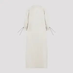 Max Mara Belted Midi Dress With Drawstring Cuffs