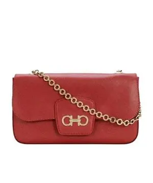 FERRAGAMO Gancini Logo Shoulder Bag
