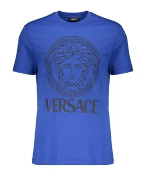 Versace Logo-printed Short-sleeved Crewneck T-shirt
