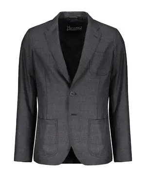 Herno Single-breasted Blazer - Grey