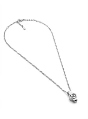 Gucci Interlocking G Pendant Necklace - White