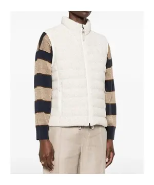 Brunello Cucinelli Sequin Embellished Zip-up Gilet - No