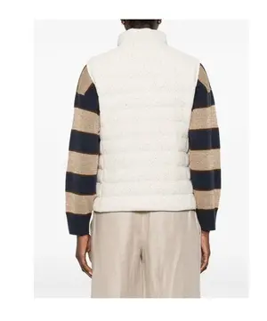 Brunello Cucinelli Sequin Embellished Zip-up Gilet - No