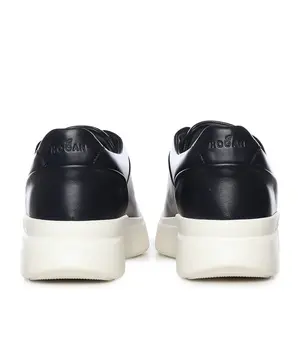 Hogan Round Toe Slip-on Sneakers - Black