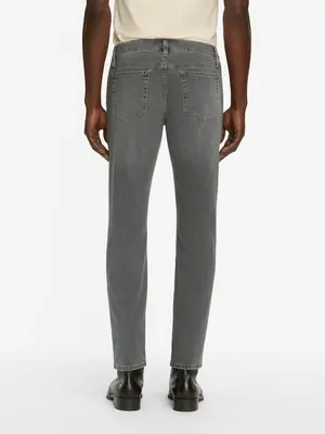 FRAME Mid-rise Straight-leg Jeans - Black