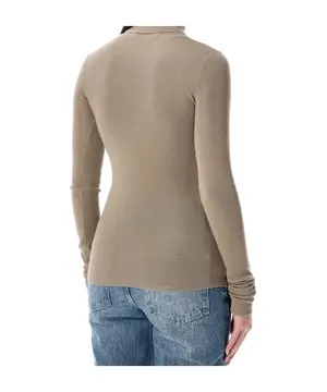 THE FRANKIE SHOP Ribbed Turtleneck Sweater