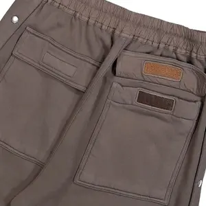 Rick Owens Drawstring Shorts With Button Detail - Black