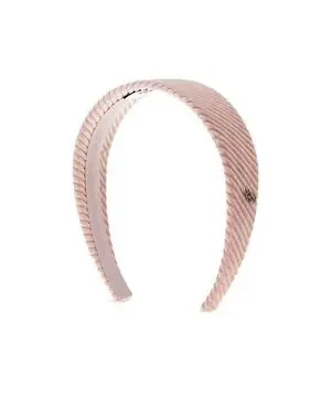 MAISON MICHEL Logo Headband - White