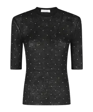 Rabanne Embellished Crewneck Top