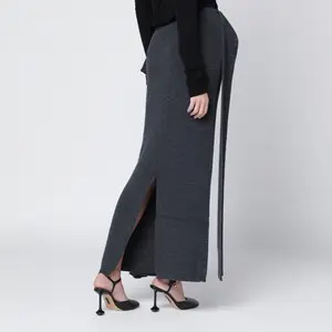 ENTIRE STUDIOS Draped Maxi Knitted Skirt
