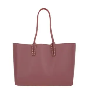 CHRISTIAN LOUBOUTIN Small Tote Bag With Stud Detailing - Brown