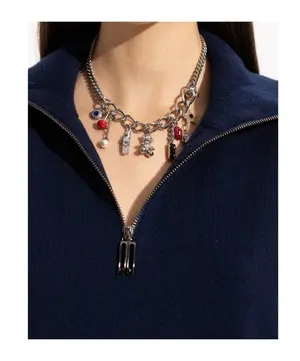 Marc Jacobs Bijoux Charm Necklace - Gray