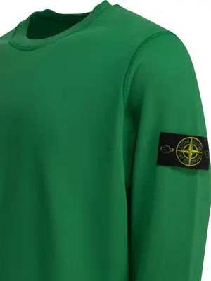 Stone Island Logo Patch Crewneck Sweatshirt - No