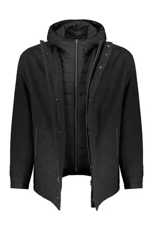 Herno Hooded Zip-up Coat