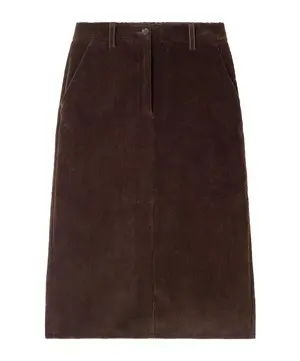 Bally Corduroy Midi Skirt