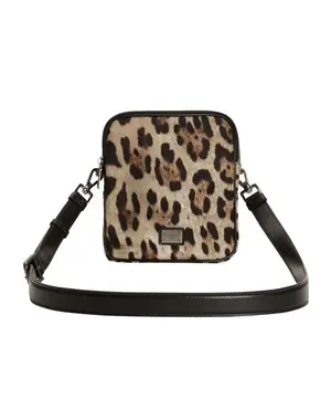 Dolce & Gabbana Leopard-print Convertible Bag - Black