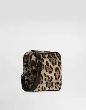 Dolce & Gabbana Leopard-print Convertible Bag - Black