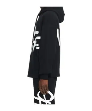Off-White Spray Logo Relaxed Hoodie - Black