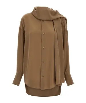 DARKPARK Georgia Scarf Detail Oversized Shirt