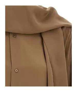 DARKPARK Georgia Scarf Detail Oversized Shirt