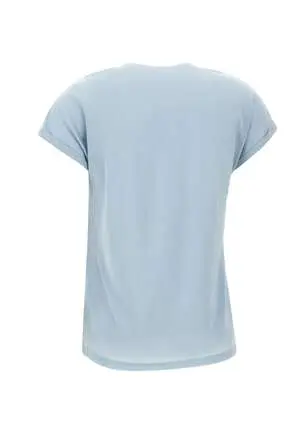 Eleventy Metallic Crew Neck T-shirt - Blue