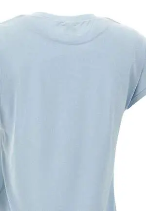 Eleventy Metallic Crew Neck T-shirt - Blue
