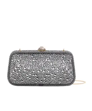Valentino Garavani Carry Secrets Minaudiere With Rhinestones - Crystal