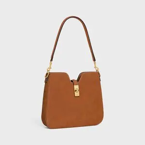 Celine Small Camille 16 Soft Bag In Nubuck Calfskin - Camel