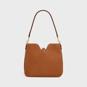 Celine Small Camille 16 Soft Bag In Nubuck Calfskin - Camel