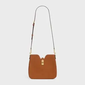 Celine Small Camille 16 Soft Bag In Nubuck Calfskin - Camel
