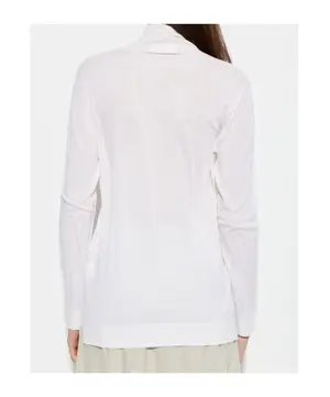 LISA YANG Danette Turtleneck Knitted Jumper - White