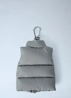 Moncler Gilet Keyring - Grey