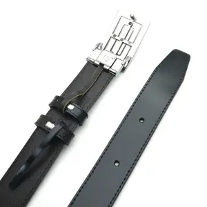 Dunhill Logo Buckle Leather Belt